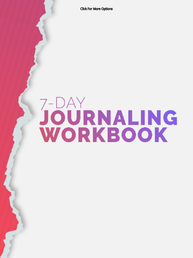 7 Day Journaling Workbook | PDF | Cognitive Psychology | Social Psychology