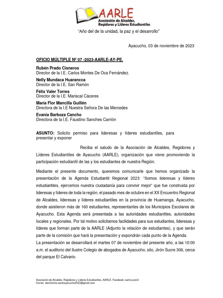 Oficio Permiso | PDF