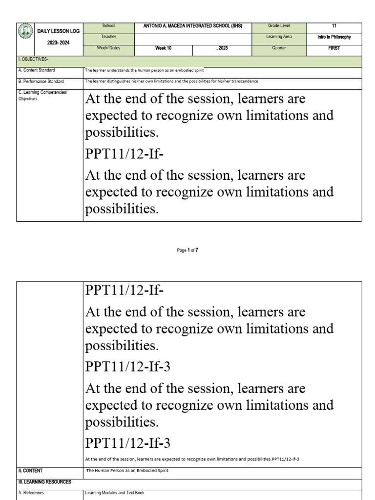 DLL 10 | PDF | Mind | Consciousness