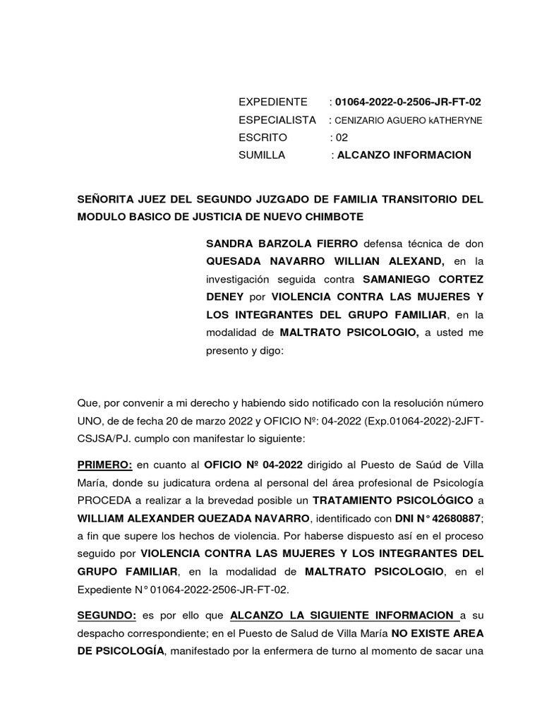 Alcanzo Informacion - Alex Quezada Navarro | PDF | Justicia | Crimen y ...