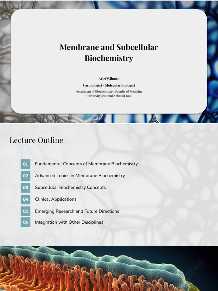 Membrane and Subcellular Biochemistry | PDF | Cell Membrane | Cell Signaling