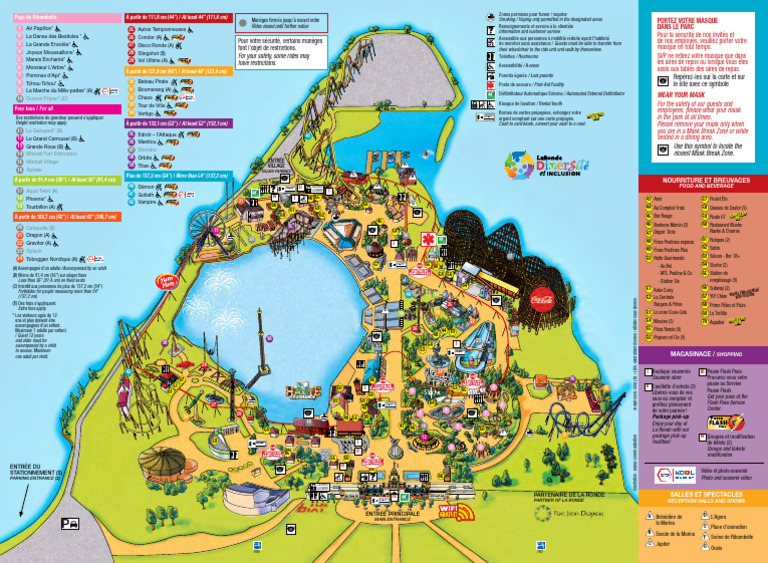 La Ronde Park Attractions Map | PDF