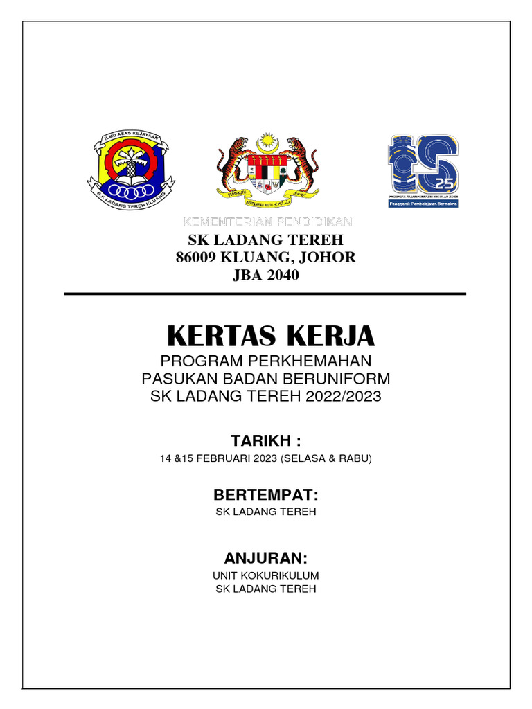 Program Perkhemahan Pasukan Badan Beruniform 2022 | PDF