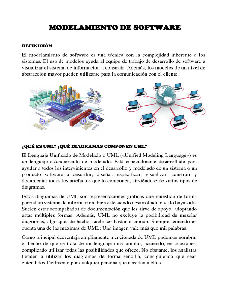 MODELAMIENTO DE SOFTWARE | PDF | Lenguaje de modelado unificado | Software
