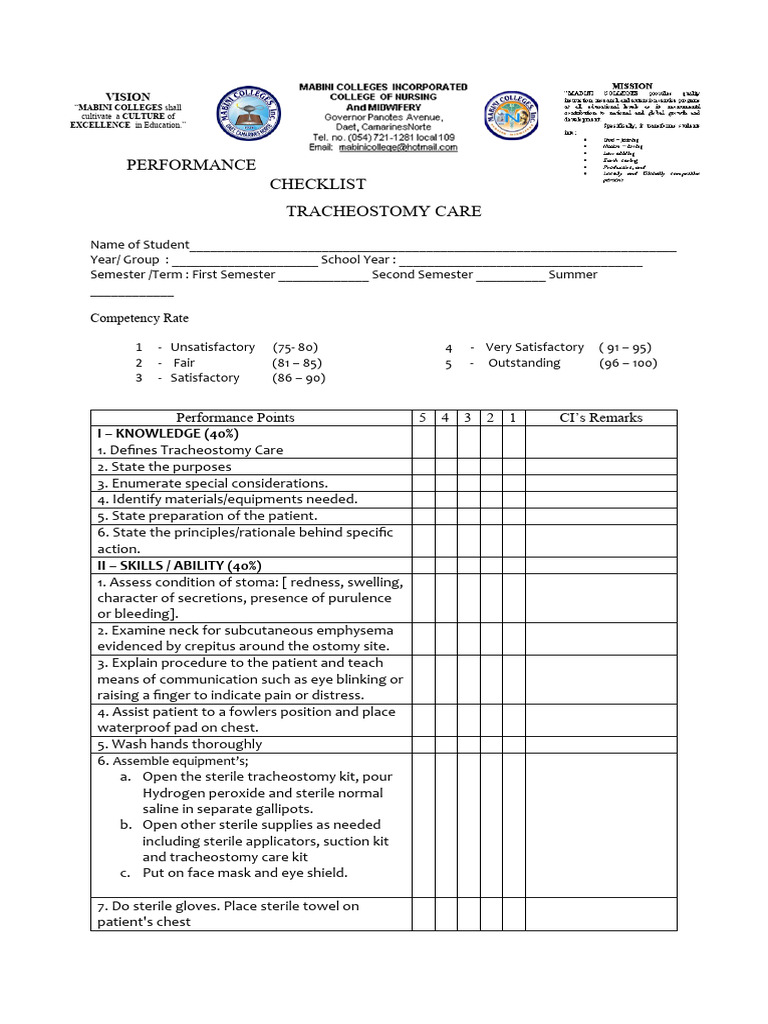 Tracheostomy Care | PDF | Clinical Medicine | Medical Specialties