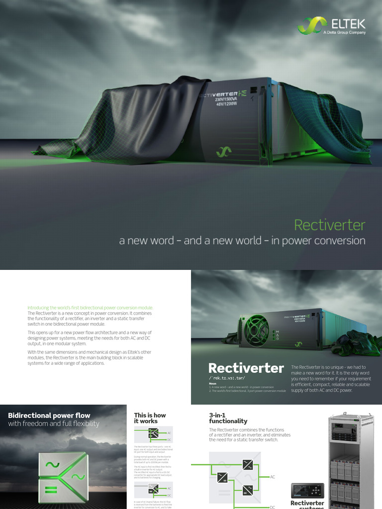 Rectificador Inversor Rectiverter Eltek | PDF