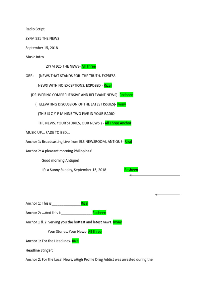 Radio Script WPS Office - 021538 | PDF | Volcano