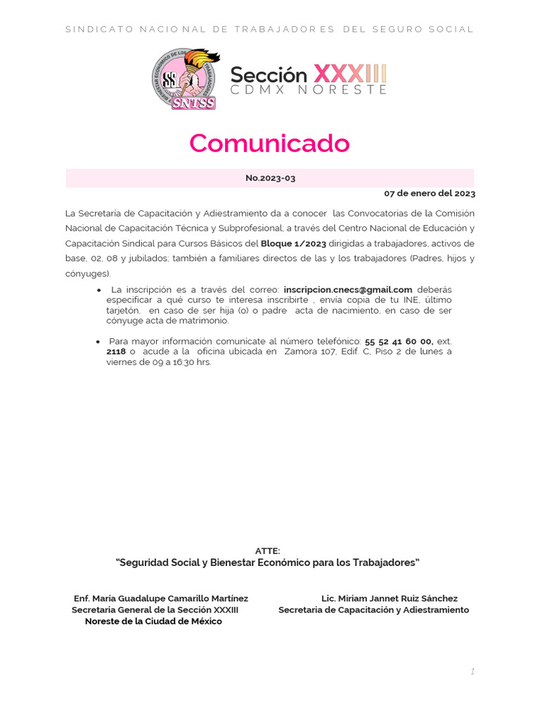 comunicado-no-03-2023-convocatoria-para-inscripcion-a-cursos-basicos-del-bloque-i-2023_09277 | PDF
