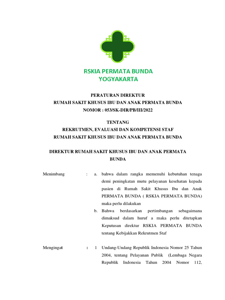 Panduan Rekrutmen Staf | PDF | Bisnis