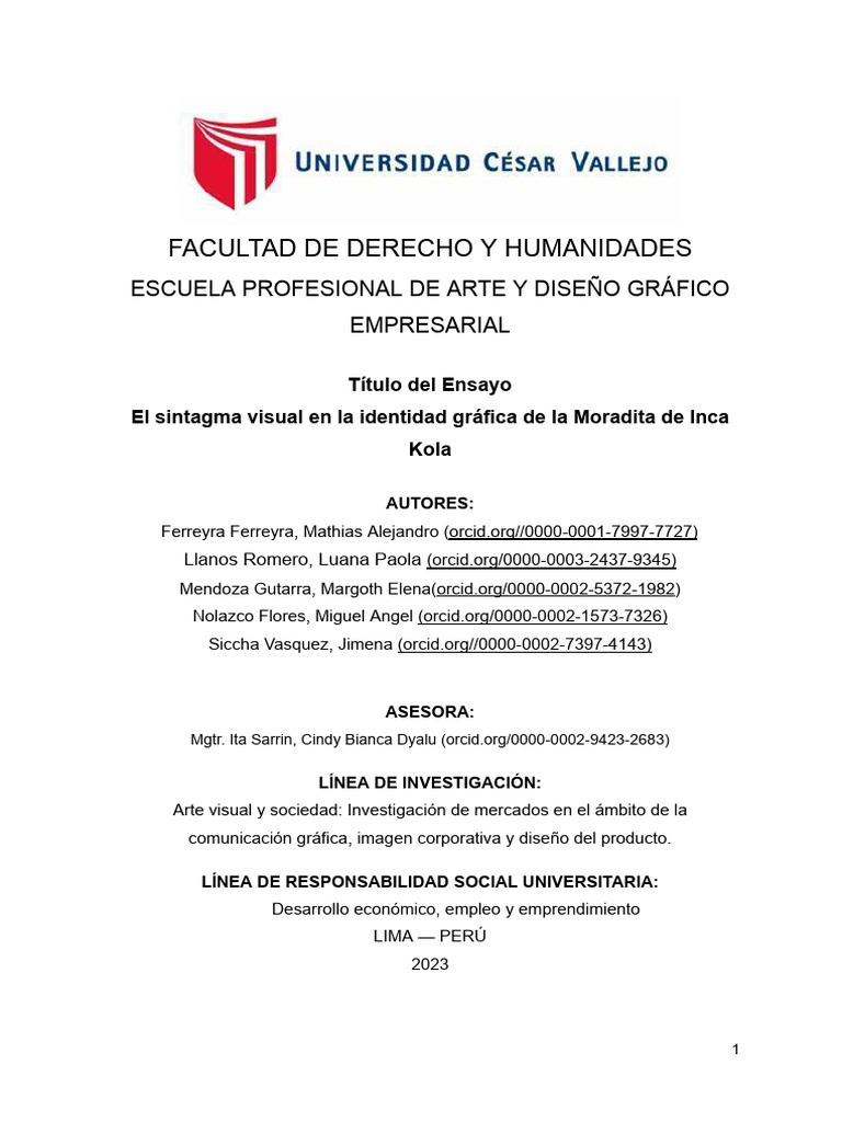 CARÁTULA - ENSAYO (1) (1) | PDF | Imagen | Marca