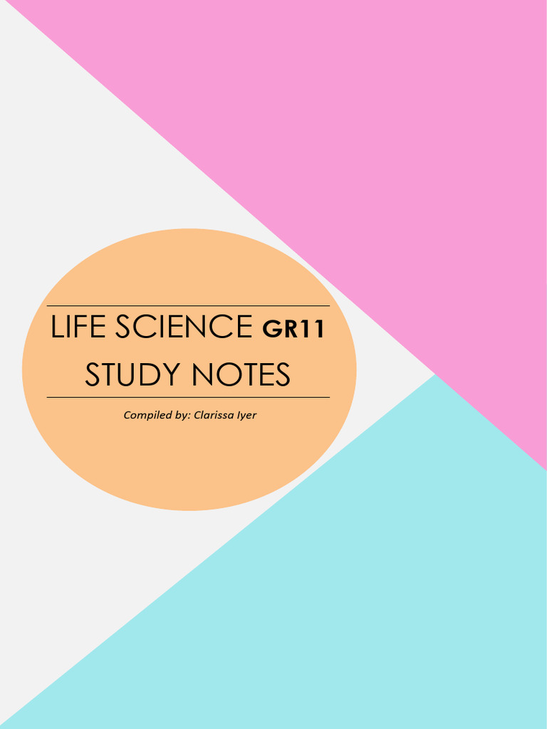 Life Science Notes Gr11 | PDF | Seed | Flowers
