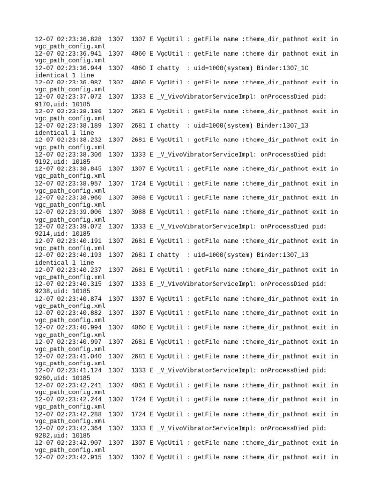 Log | PDF | Software Development | Operating System Technology