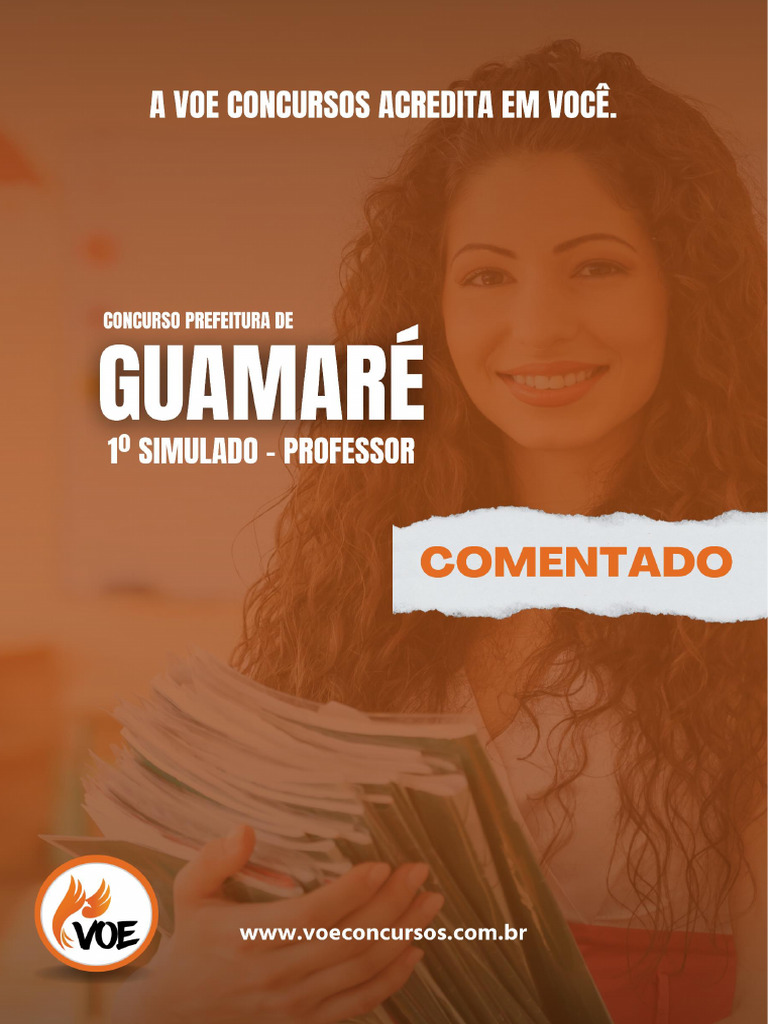 1º Simulado Comentado | PDF | Pronome | Pedagogia