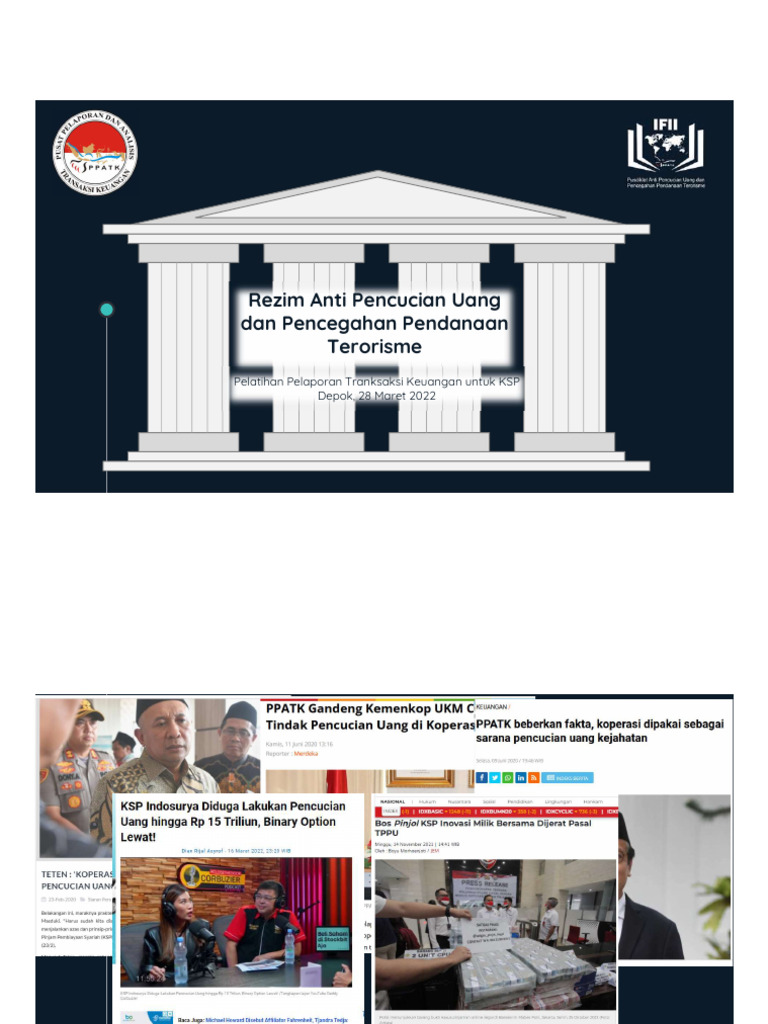 Rezim APU dan Pencegahan TPPU di Indonesia | PDF
