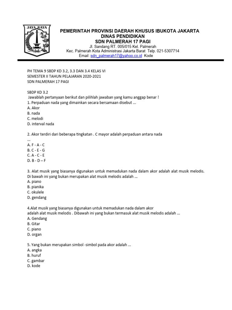 PH Tema 9 SBDP KD 3 | PDF