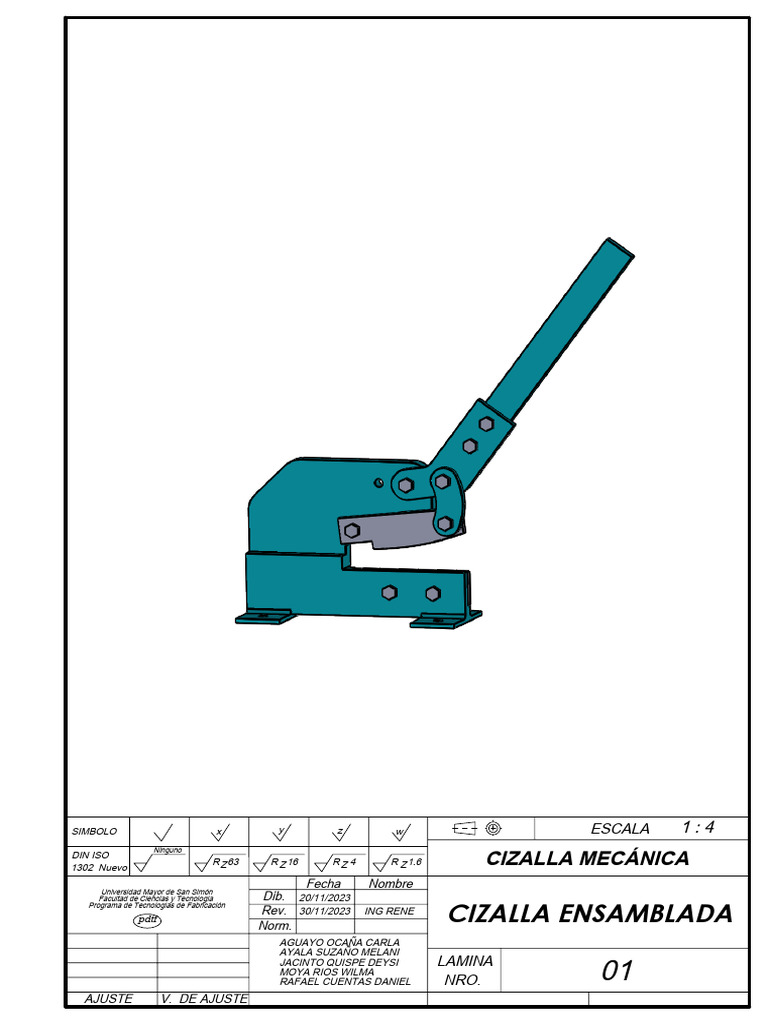 Planos Cizalla | PDF
