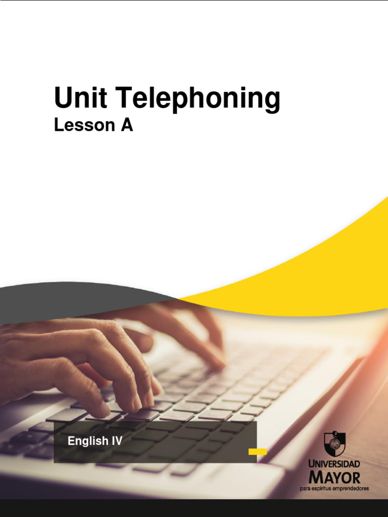 Telephoning Lesson A v2 | PDF | Telephone | Communication