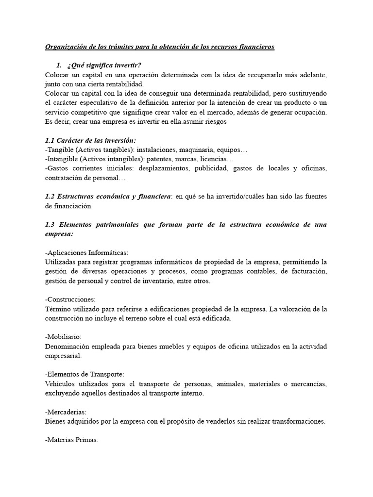 Gefe Tema 3 1-2 | PDF | Business | Inversiones