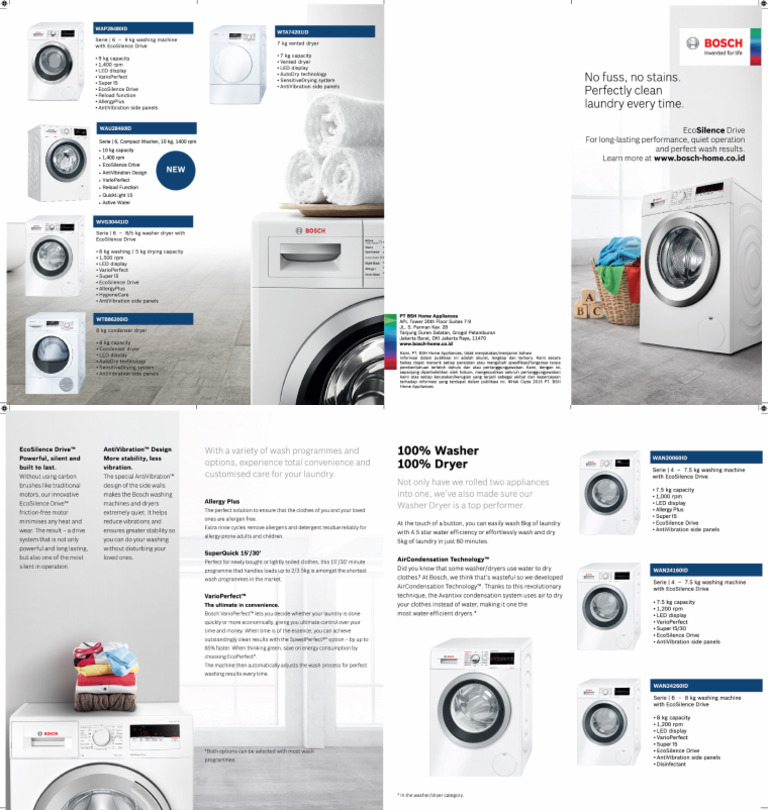 Bosch - Washing Machine Catalogue | PDF