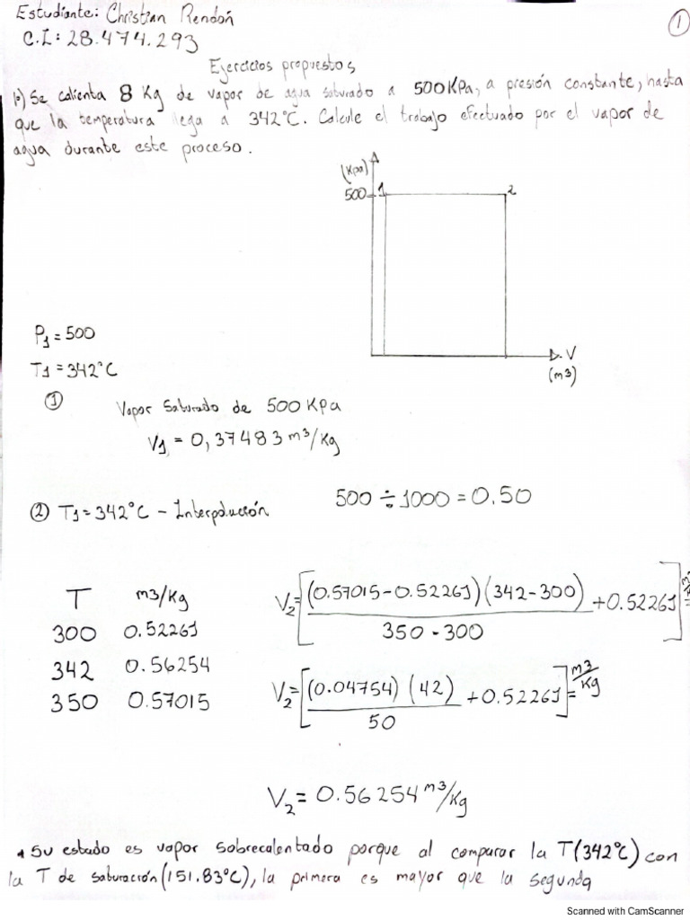 Termodinámica 3 Act Christian Rendon | PDF