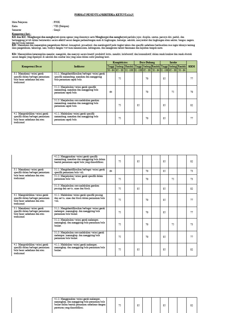 06. NEW FORMAT KKM EXCEL | PDF