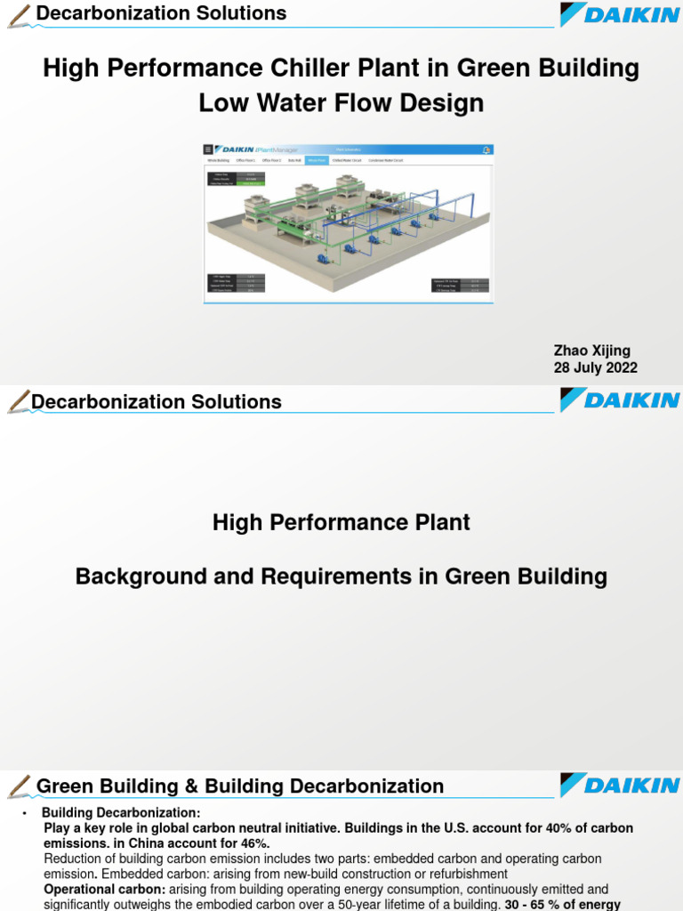 High Performance Chiller Plant in Green - Low Flow Final | PDF | Green ...