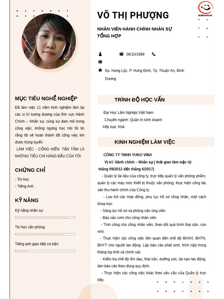 Vo Thi Phuong 1989 | PDF