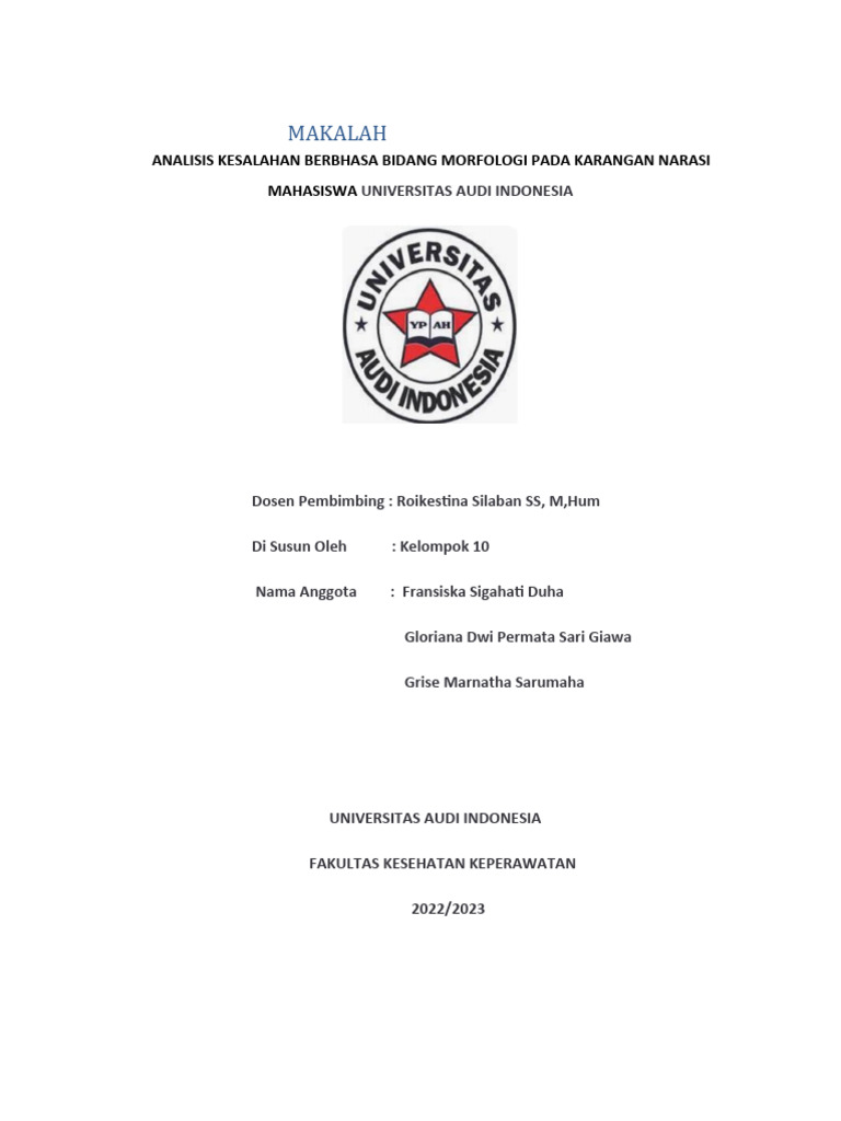 Bahasa Indonesia (AutoRecovered) (AutoRecovered) | PDF