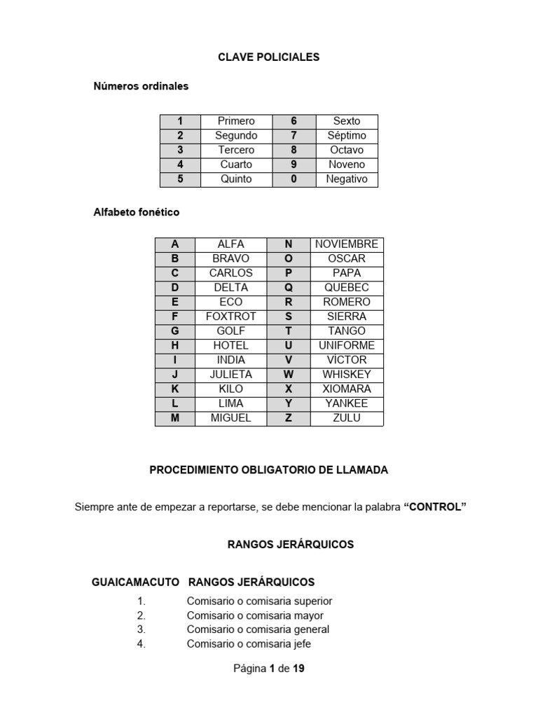 Claves Policiales CPNB | Descargar gratis PDF | Ministerio ...