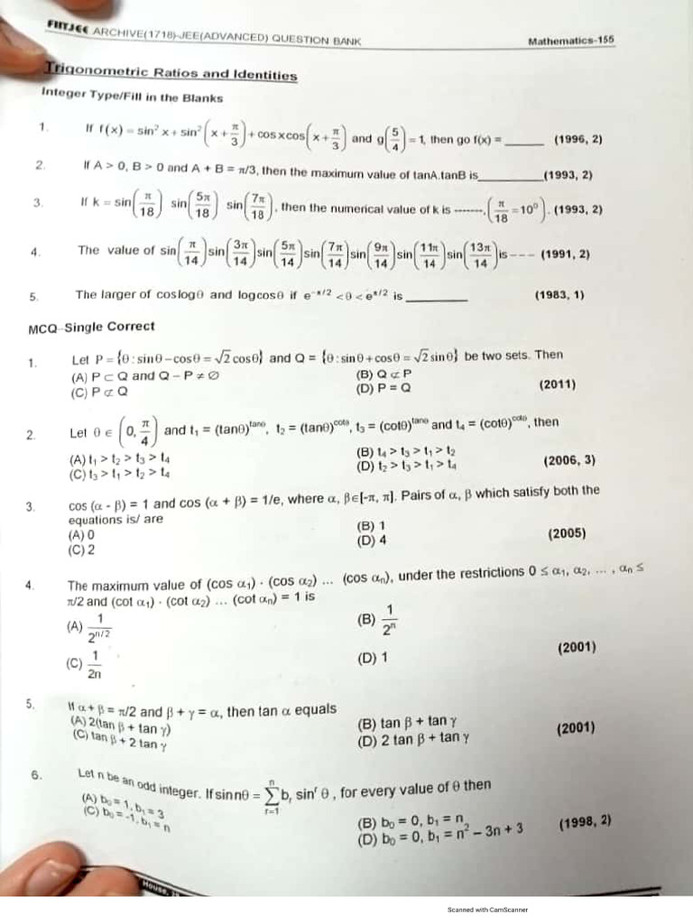 Maths Practice Questions | PDF