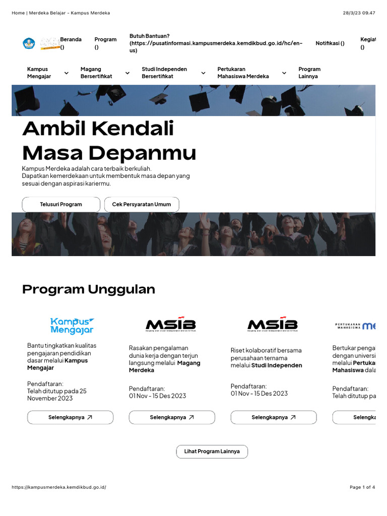 Home - Merdeka Belajar - Kampus Merdeka | PDF