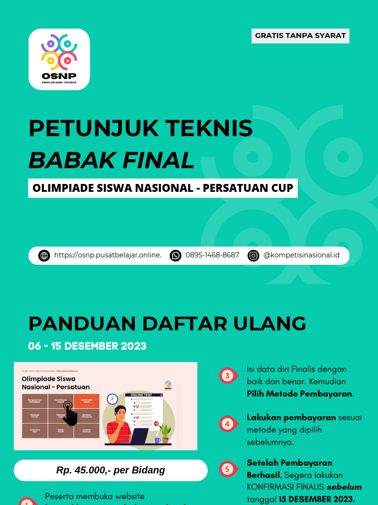 Juknis Final Osnp II 2023 | PDF