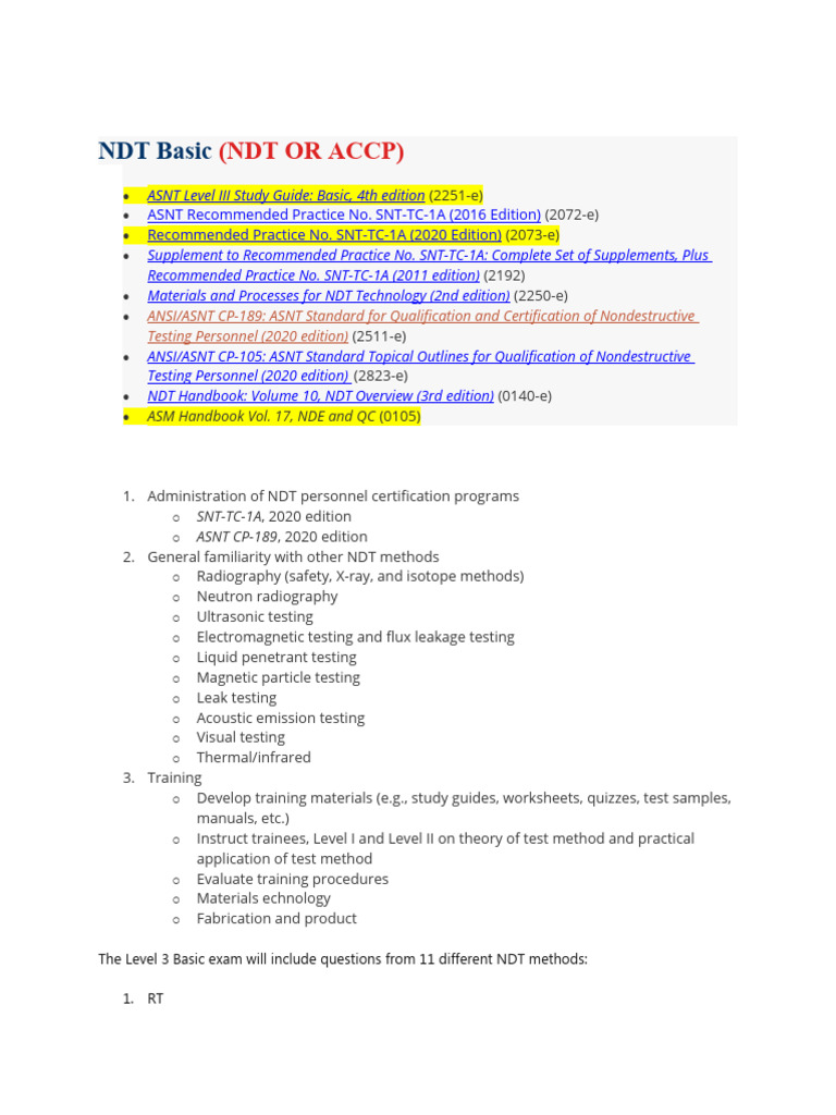 Level 3 NDT | PDF | Nondestructive Testing | Physical Sciences