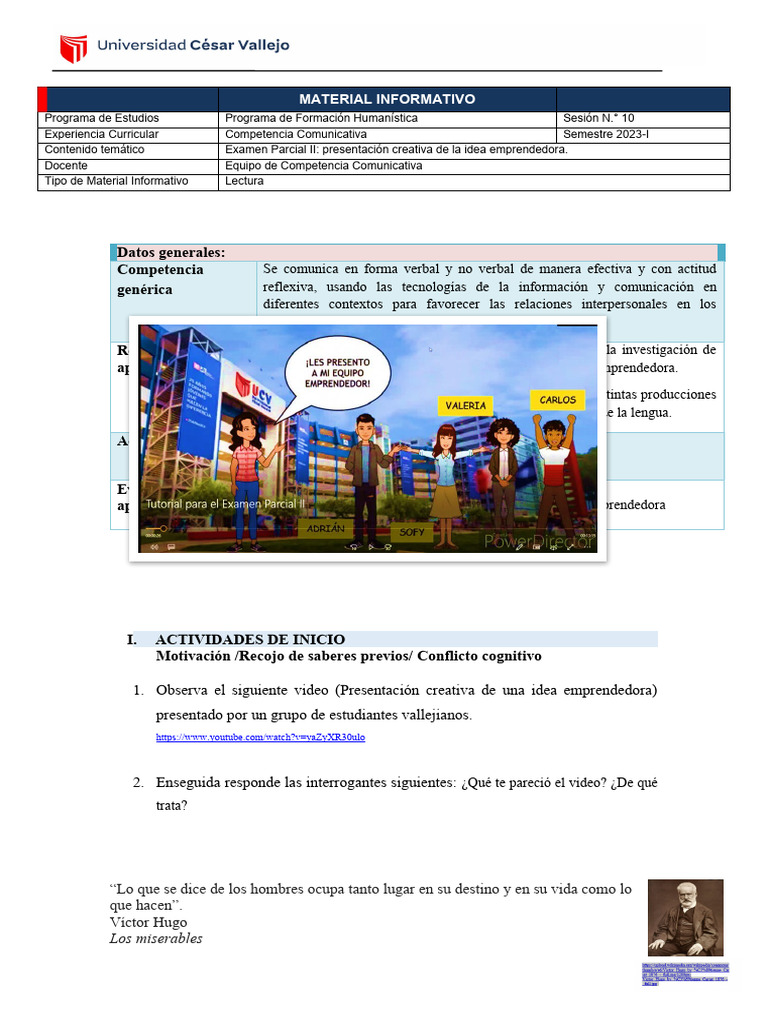 Guía Practica S10 2023 | PDF | Iniciativa empresarial | Aprendizaje