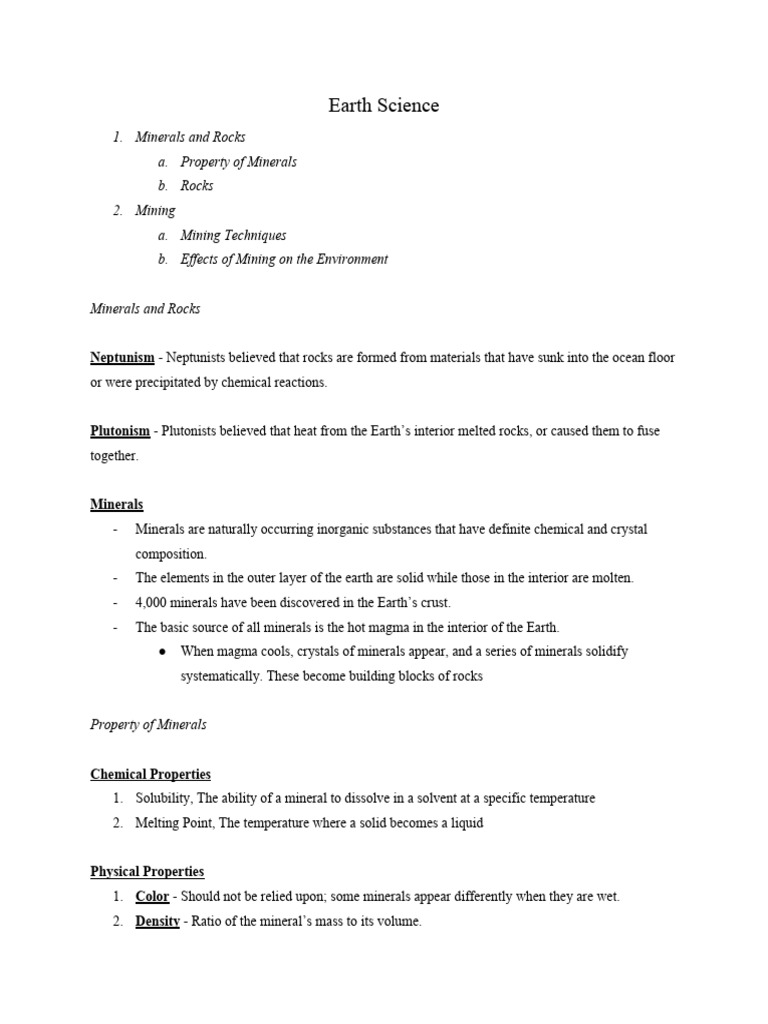Earth Science #2 | PDF