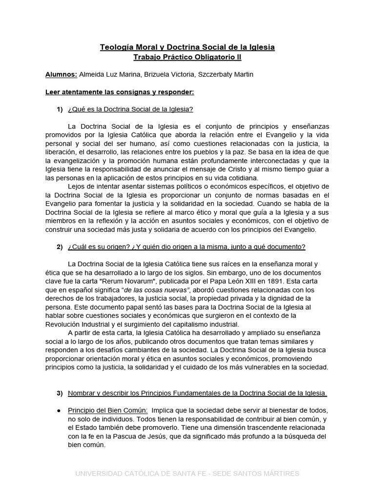 Teología Moral y Doctrina Social de La Iglesia | Descargar gratis PDF ...