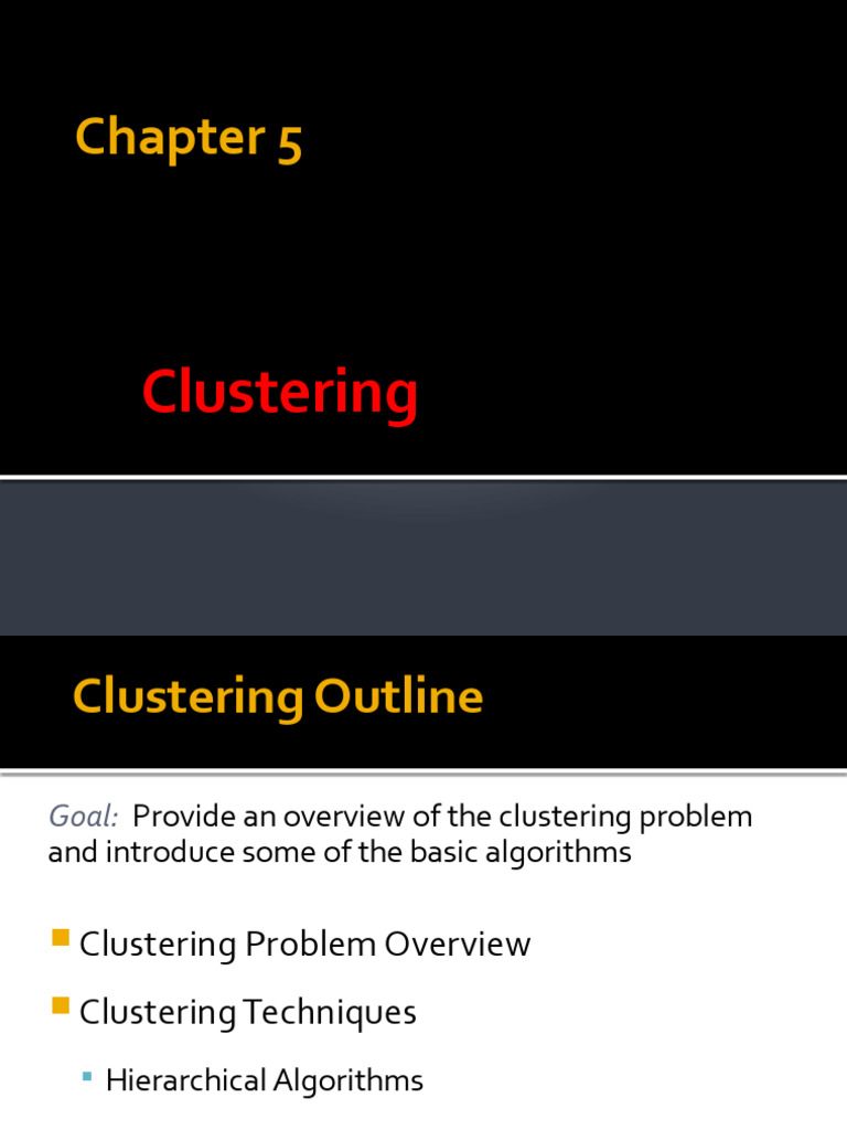 BCA DM Chapter 5 - Clustering | Download Free PDF | Cluster Analysis | Statistical Classification