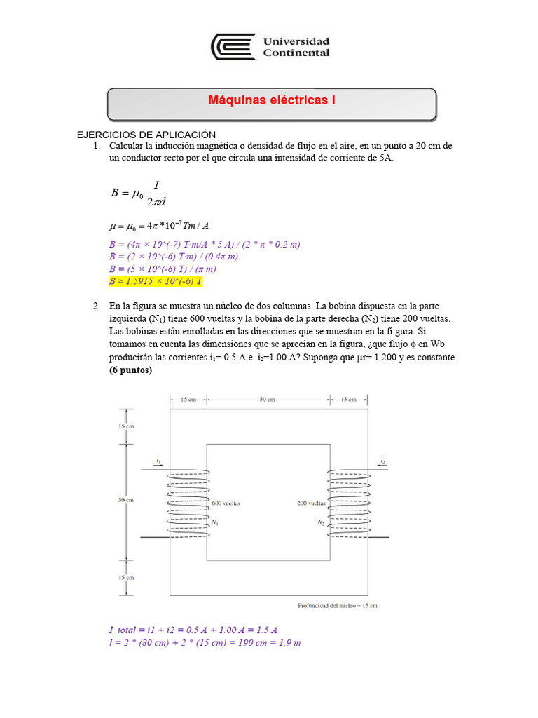 Ejercicios 1 | PDF | Transformador | Inductor