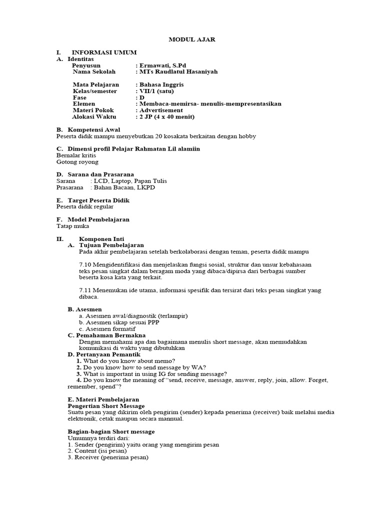 Advertisement Lesson Plan | PDF