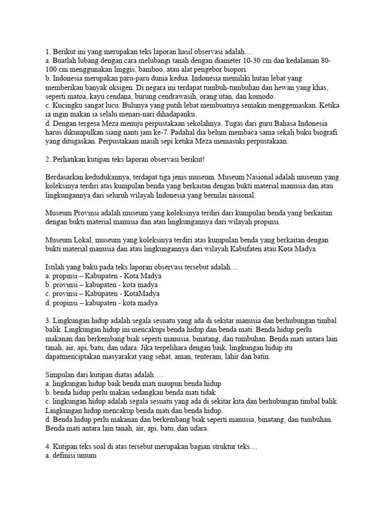 latihan soal LHO | PDF