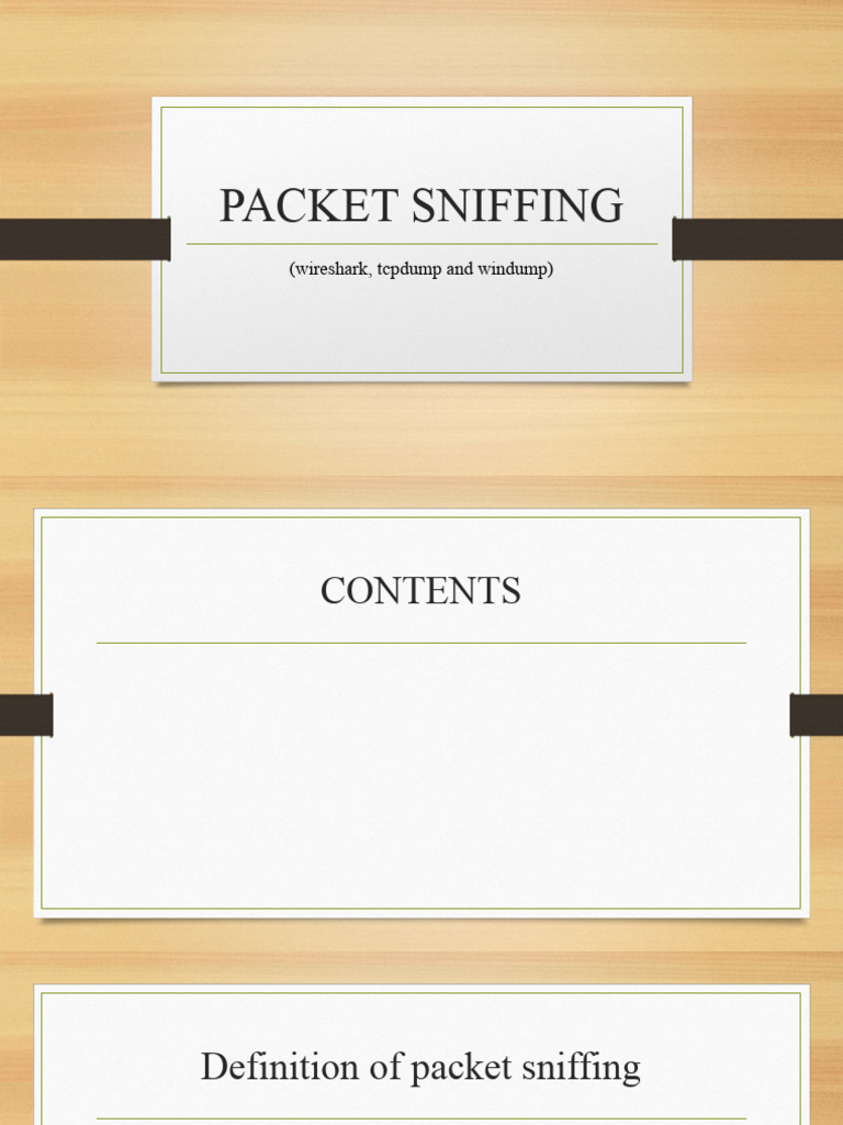 PACKET SNIFFING | PDF | Computer Network | Security PACKET SNIFFING | PDF | Computer Network | Security