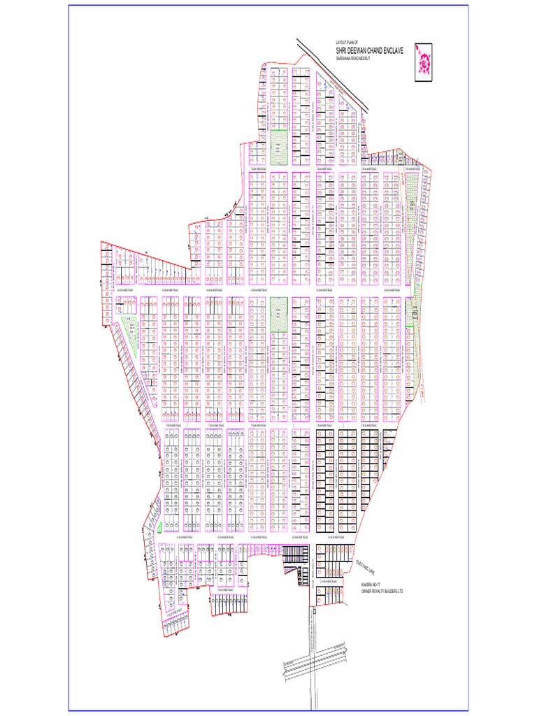 SARDHANA ROAD LAYOUT PLAN Final Plan-Model | PDF | Computing | Notation
