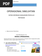 Petunjuk Operasional SIMLUHTAN 2022 | PDF