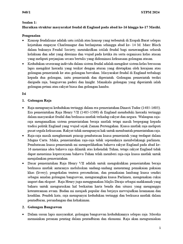 Skema Sej S1 2024 | PDF