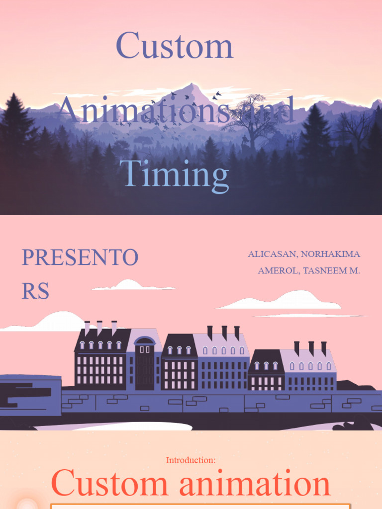 Custom Animations and Timing1 | PDF | Business | Technology & Engineering