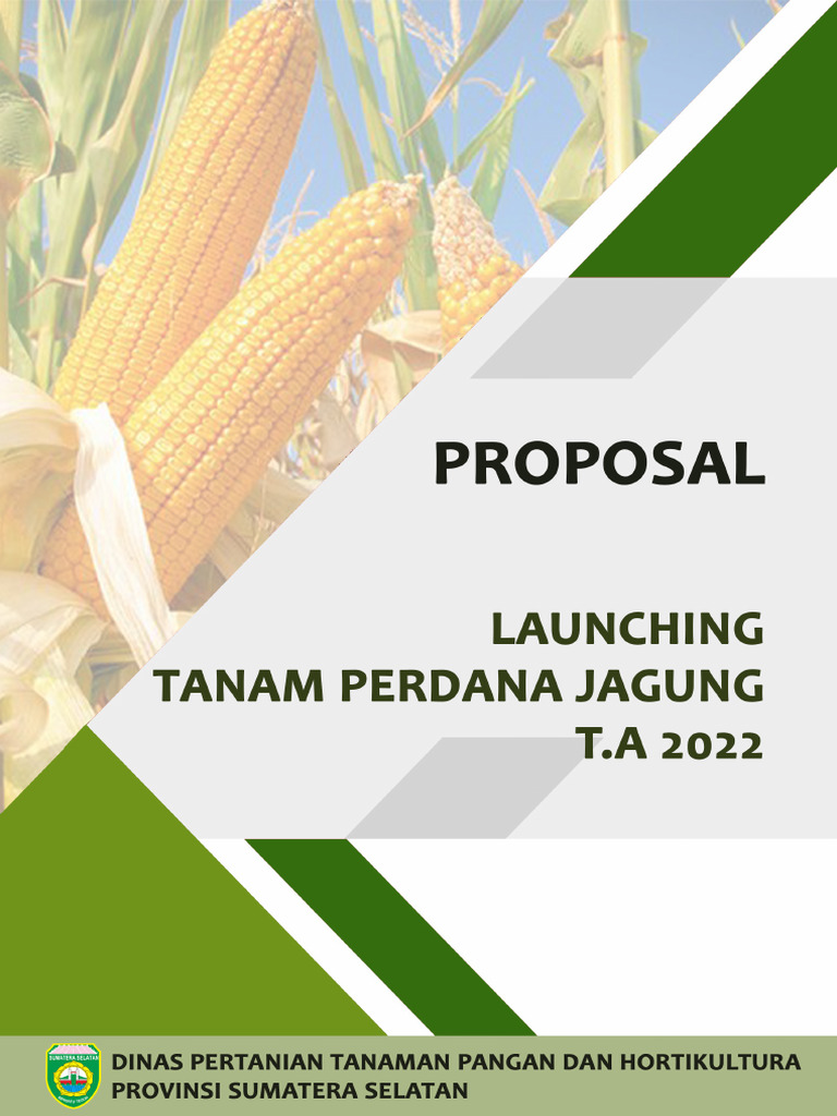 Cover Proposal Jagung | PDF