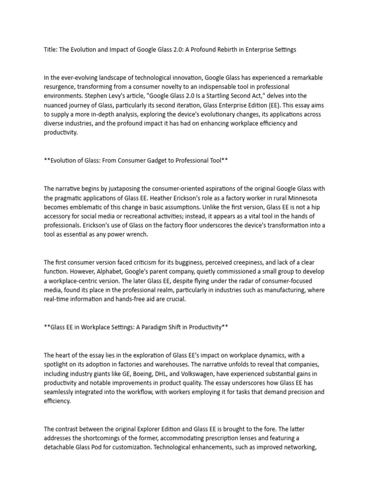 Essay Pdf Computers Technology And Engineering 