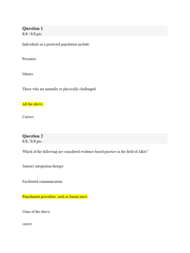 Psyc 7710 Week 4 Quiz | PDF