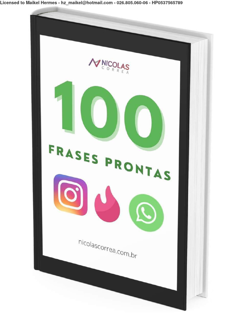 1 - 100 Frases Prontas | PDF | Oração | Comunicação
