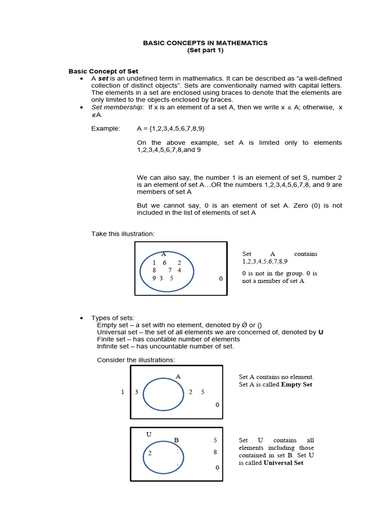 Lecture Language of Math Last Part1 (1) | PDF | Set (Mathematics) | Numbers